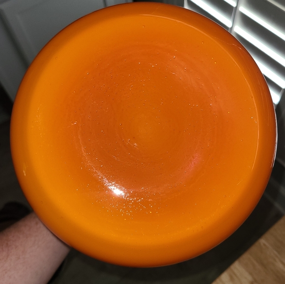 Art | Vintage Long Neck Cased Orange Raymor Glass Decanter Bottle Italy ...